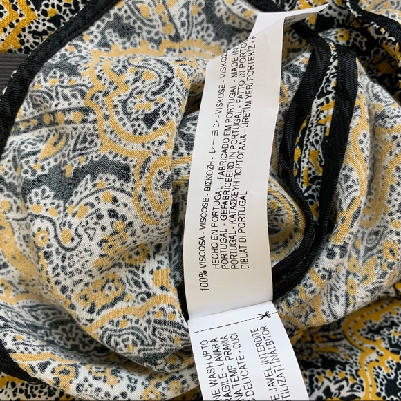 Zara | Tops | Zara Woman Paisley Blouse With Zippers And Snaps | Poshmark
